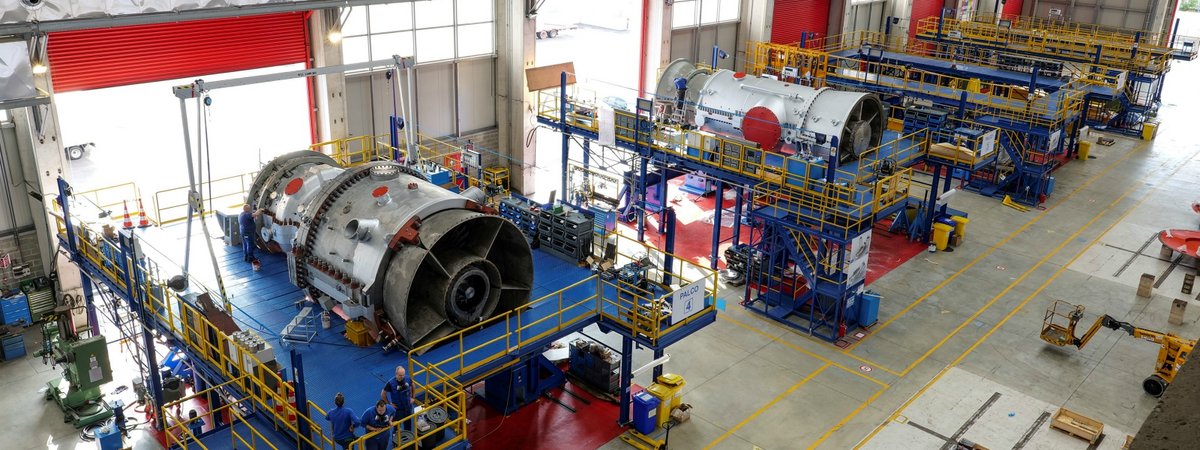 Ansaldo Energia Gas Turbine loading video