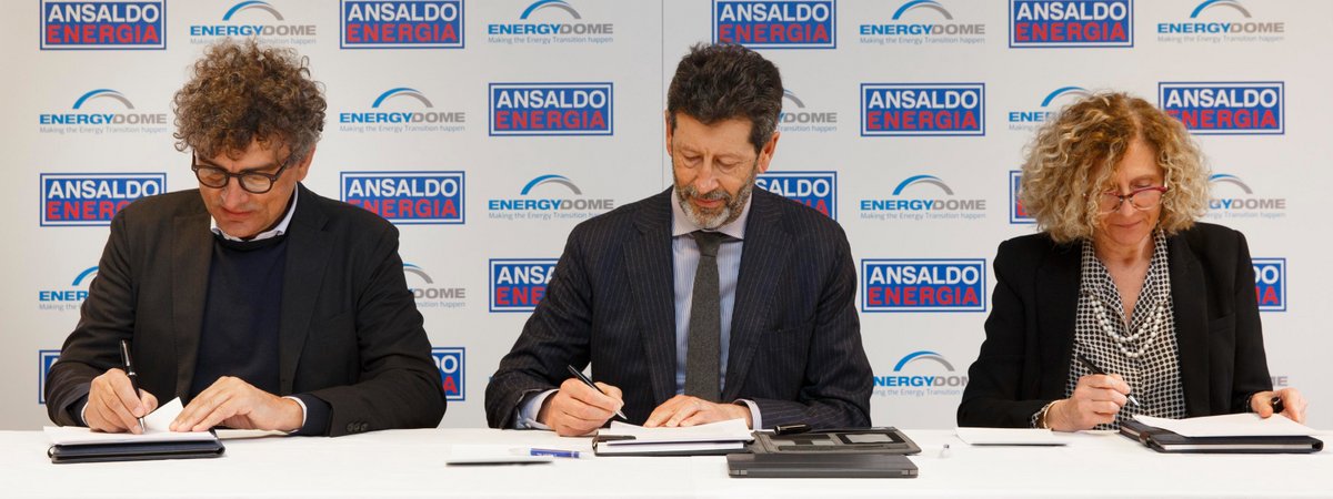 Agreement between ansaldo energia and energy dome - for innovative ...