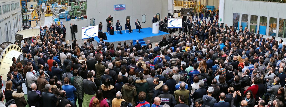 Presentation of the first GT36 Gas Turbine produced in Genoa