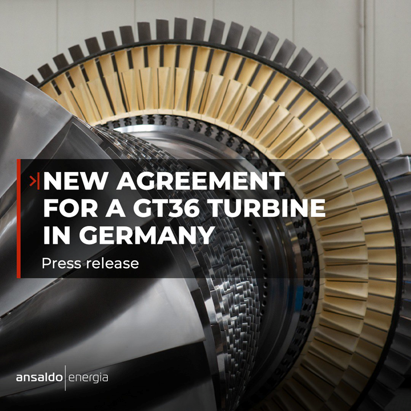 Ansaldo Energia News: new Agreement for a GT36 turbine in Germany
