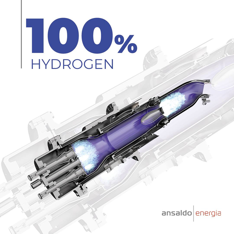 GT36 sequential combustion technology achieves 100% hydrogen